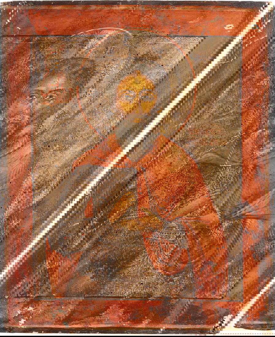 An Icon Showing St. Menas Auction