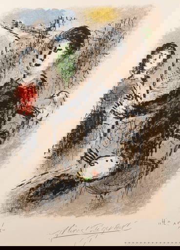 Marc Chagall 'frontispiece Les Ateliers De Chagall' (1976