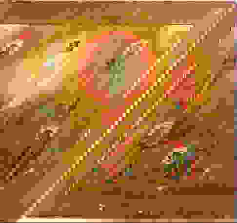 Monumentale Und Feine Ikone Mit Der Verklärung Christi Auf Dem Berg Tabor Aus Einer Kirchen ...