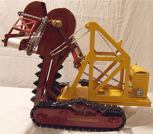 Buddy L Trencher On Tracks, Professionally Restor