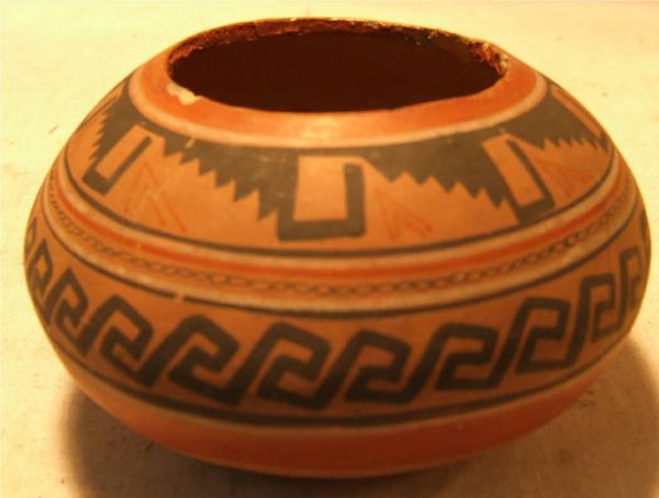 Southwest Pottery Bowl 5 1/2 Dia. X 3 H, Few Chi