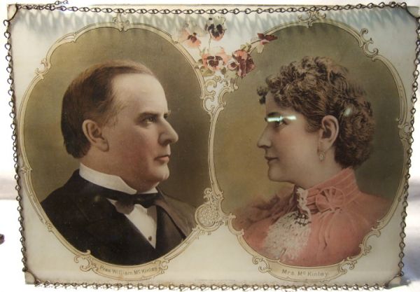 4001: Rare 1896 President McKinley & Mrs. McKinley Flu