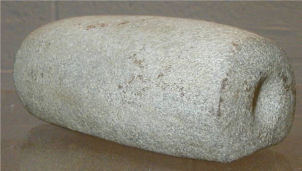 2076: Indian Hardstone Loaf Stone, 3 1/2 Inches Long