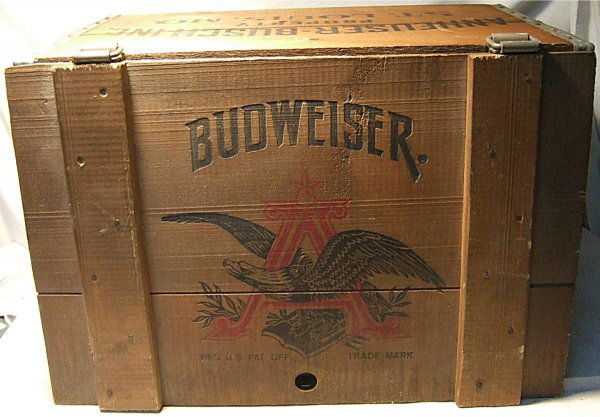 Budweiser Wooden Box, Anheuser Busch Collectable
