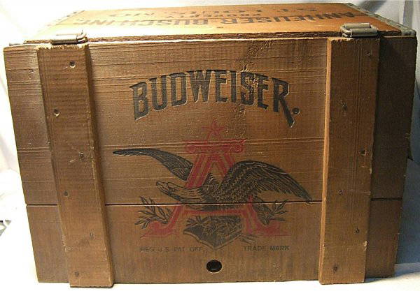 Budweiser Wooden Box, Anheuser Busch Collectable