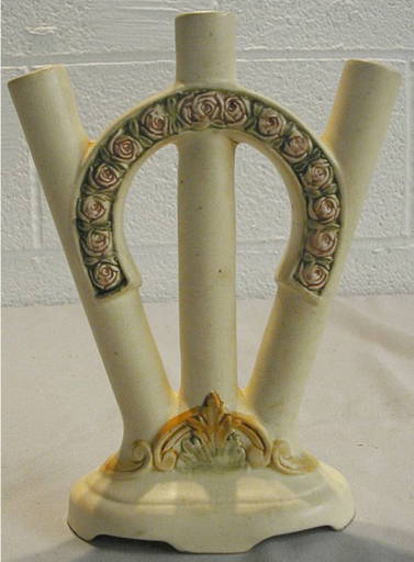 Weller Roma Triple Bud Vase 8" High
