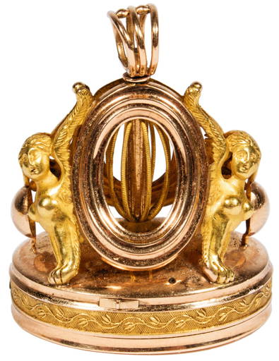 A Swiss Gold Musical Fob Seal