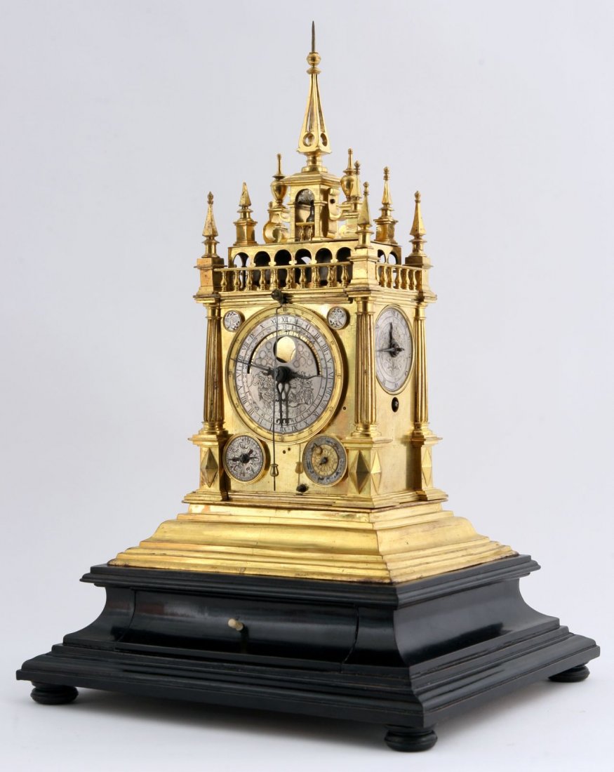 Rare Renaissance astronomical clock 17th century