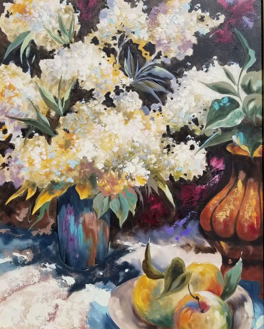 Elizabeth Horning Garden Still Life Painting