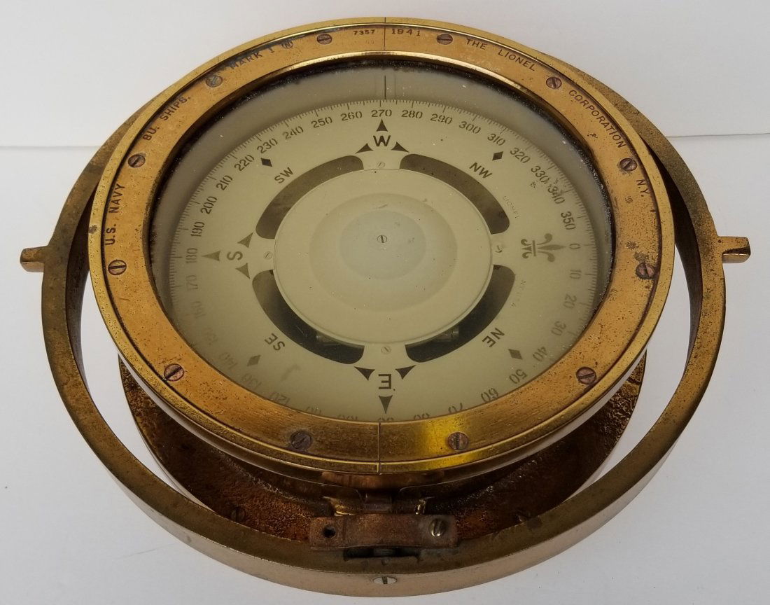 US Navy 1941 WWII Lionel Ships Compass - Sep 07, 2019 | Richard Stedman ...