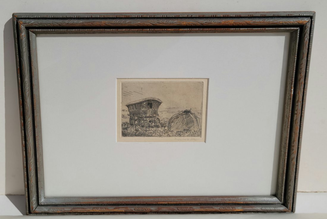 Augustus John Gypsy Traveller Camp Etching (#0057) on Jan 21, 2023 ...