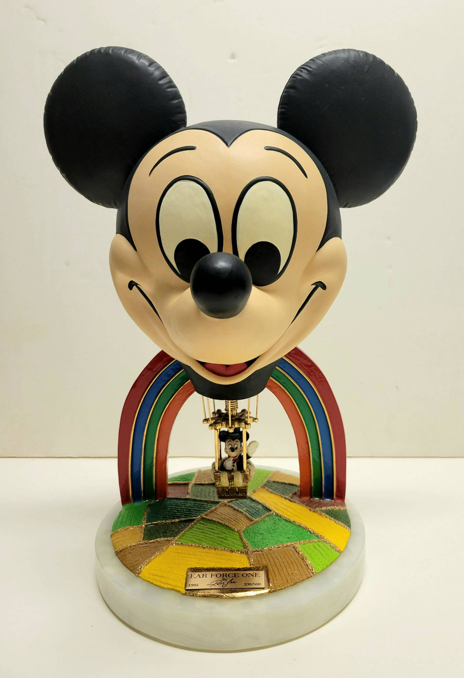 Ron Lee 19in Mickey Mouse Ed500 Ear Force One Ceramic Balloon Sculpture ...