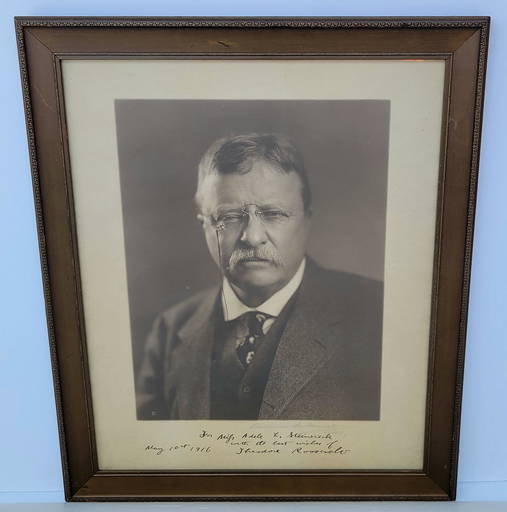 President Theodore Roosevelt 1916 Autographed Photograph Wwi Artist ...