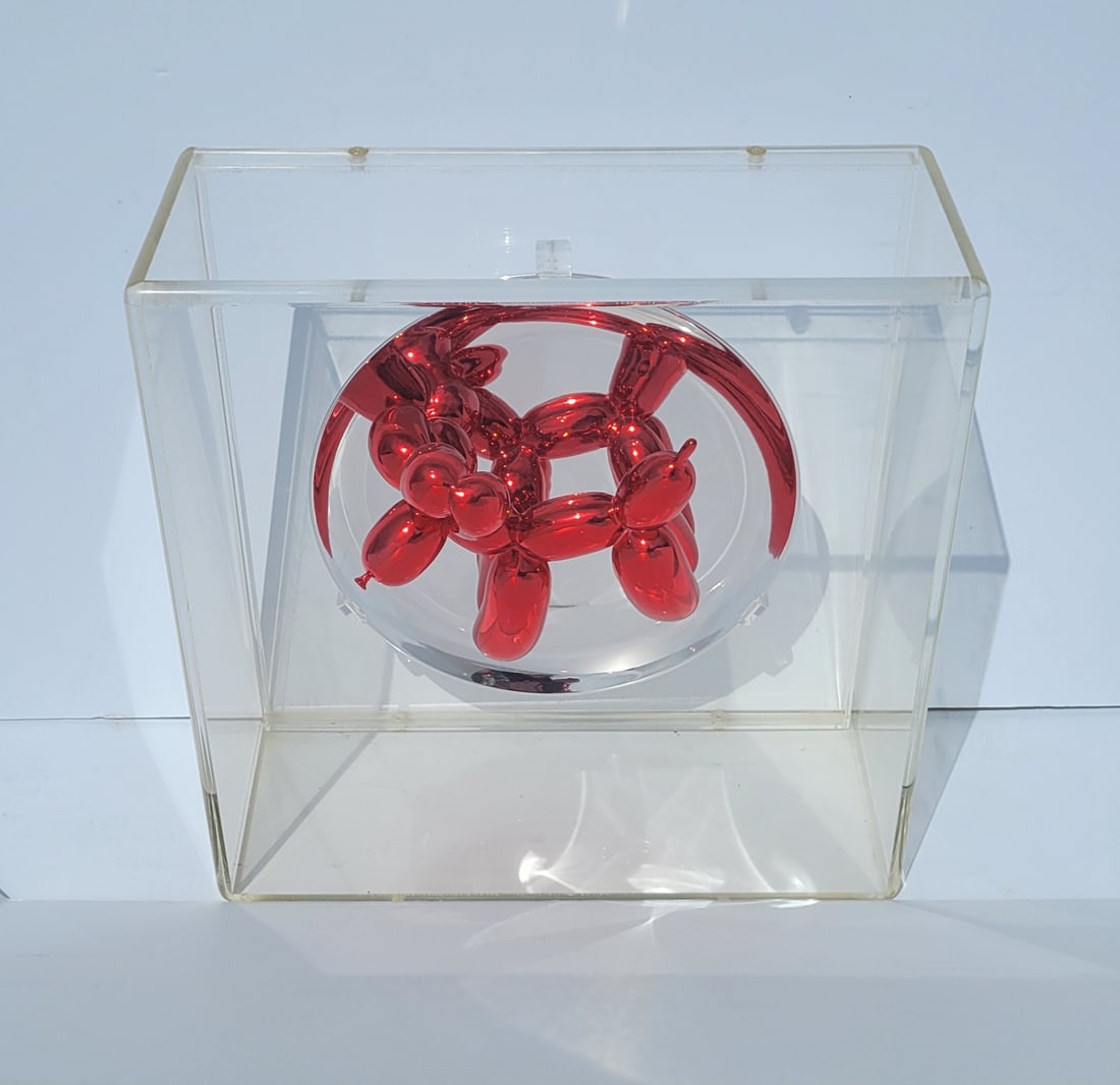 Jeff Koons Balloon Dog Red Moca Ltd Ed Sculpture 1995 Auction