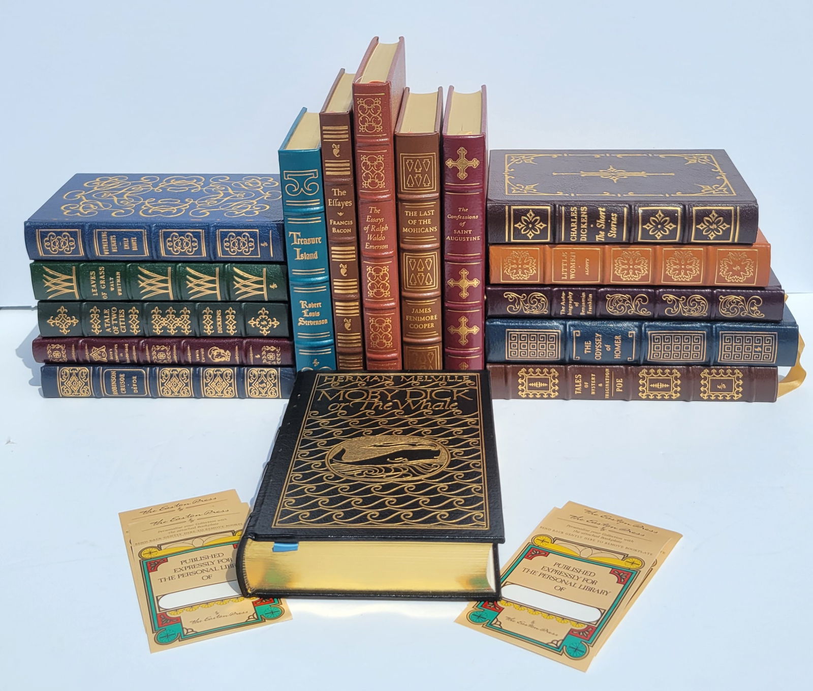 Collection 16 Easton Press Leather Bound Gilt Books Novels Poetry ...