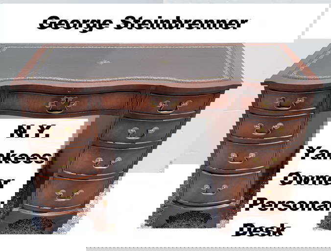 George Steinbrenner Ny Yankees Owner Personal Desk With Card And ...