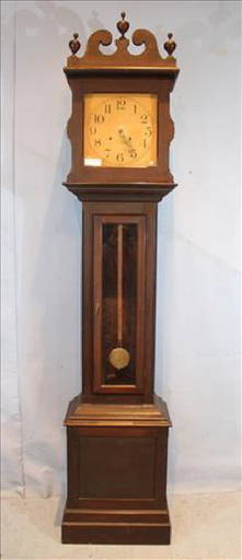 Mahogany Grandfather Clock Made By Ithaca