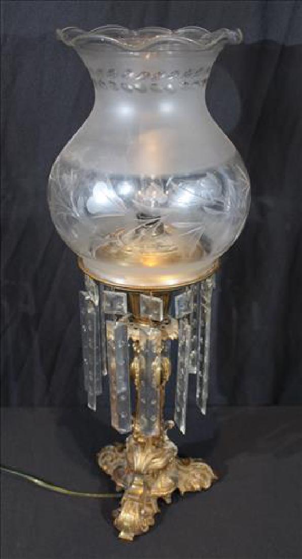 Period astral lamp with antique shade, attrib. to - Oct 07, 2017 ...