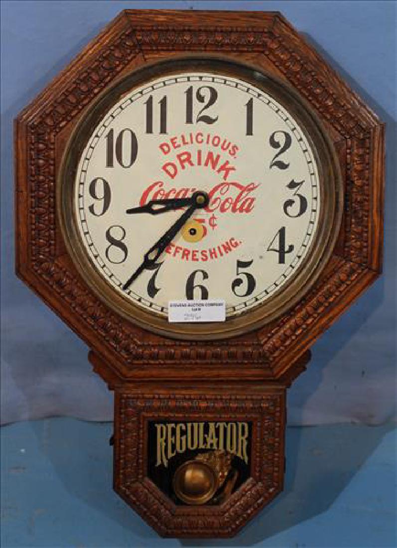 Coca Cola regulator clock without chimes