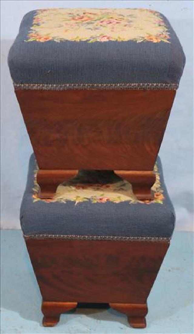 Pair period Empire high rise foot stools