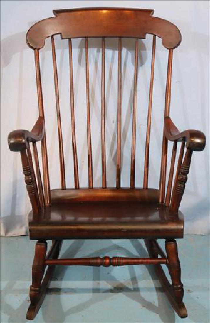 Solid Mahogany Rocking Chair With Plank Bottom