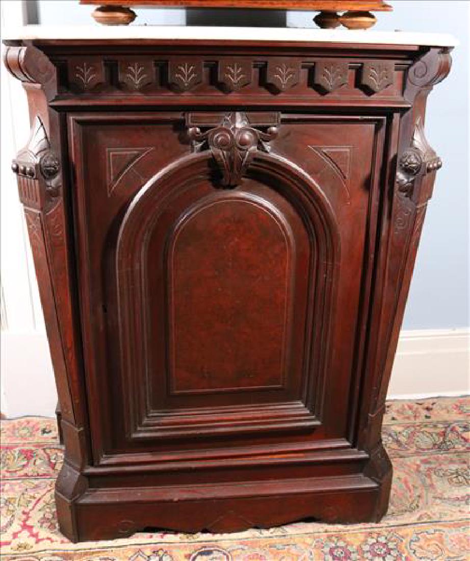 Walnut Victorian parlor cabinet with white marble top - Jun 8, 2019 ...