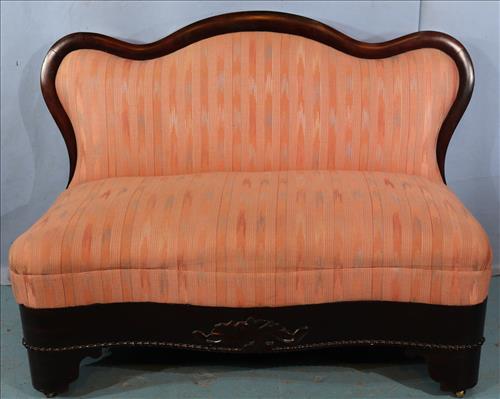 Rosewood Empire bustle bench with pink uphol - Oct 13, 2019 | Stevens ...