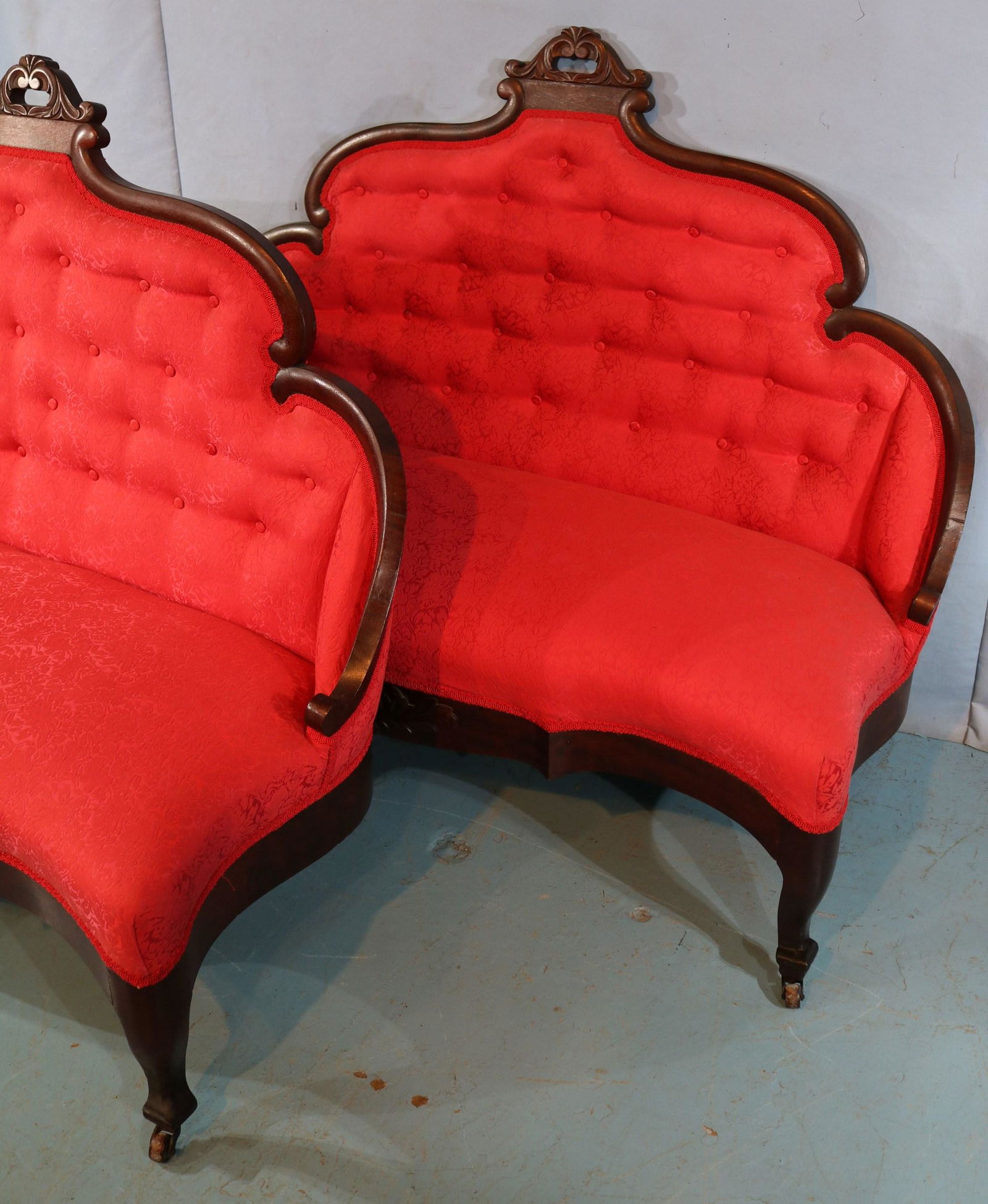 Pair rosewood rococo bustle benches - Jan 25, 2020 | Stevens Auction ...
