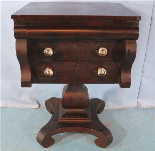 Mahogany Empire work table with pumpkin base - Apr 04, 2020 | Stevens ...