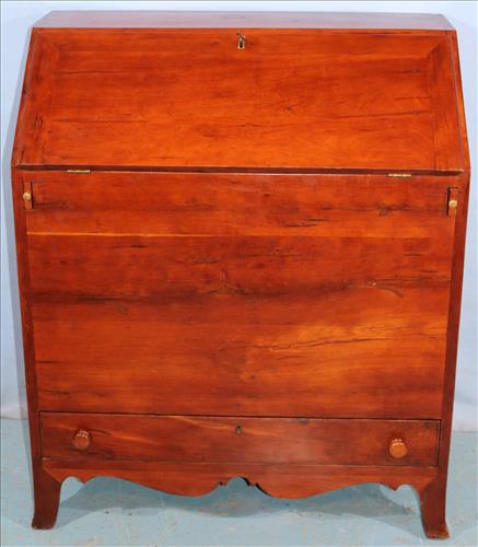 Cherry Primitive Sugar Desk With Bottom Drawer