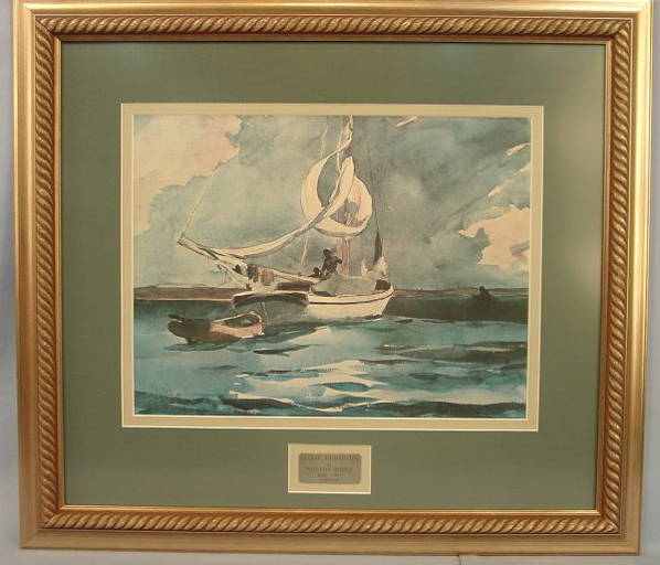 Winslow Homer, Bermuda Sloop, Print