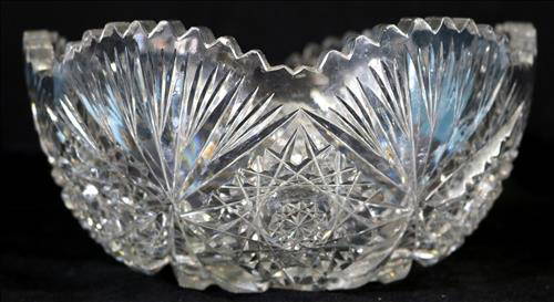 Lead Crystal Cut Glass Bowl