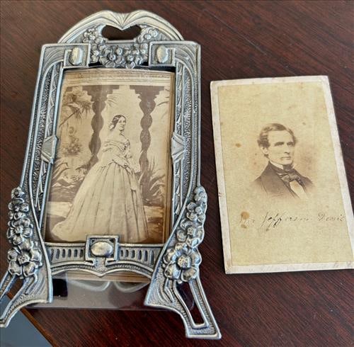 Lot Of Jefferson And Varina Davis Old Antique Photos Auction