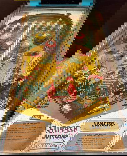 Electric 2 Player Pin Ball Machine, 5 Balls Per Player Auction