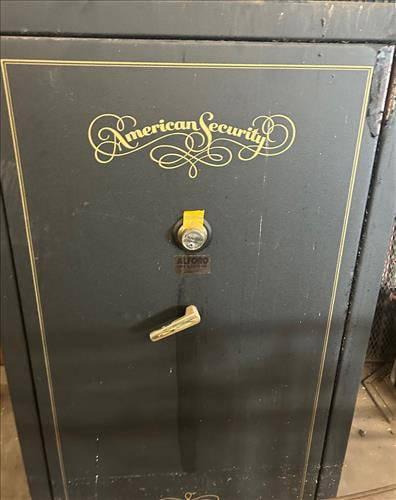 Large Black Heavy Iron Safe By Alford Safe & Lock Co., Cascade Auction