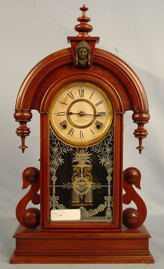 75: Ansonia Parisian Clock, 24in. T, 13in. W, good cond - Feb 15, 2013 ...