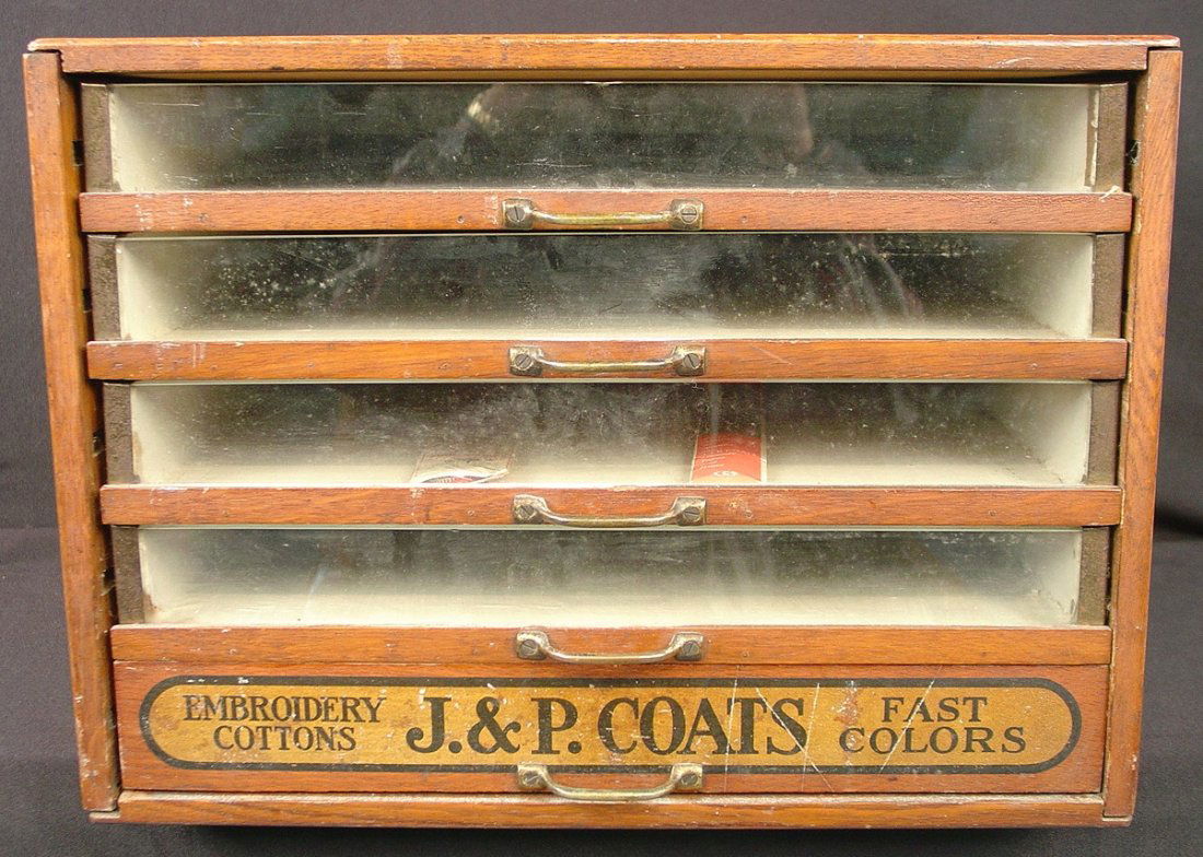 180: Five Drawer J.P. Coats Spool Cabinet