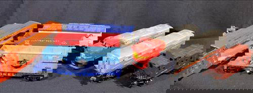 7 Piece Lionel Electric Train With Santa Fe Engine, Engineer - Jun 21 ...