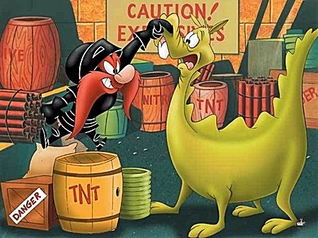 Warner Bros. "STUPID DRAGON" Yosemite Sam Dragon with - May 26, 2014 ...