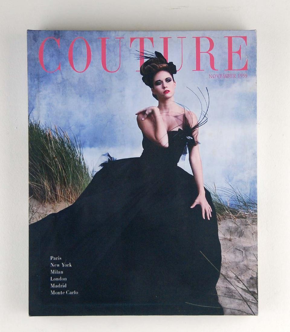 Couture Fashion Magazine Cover 1959 Printed Canvas