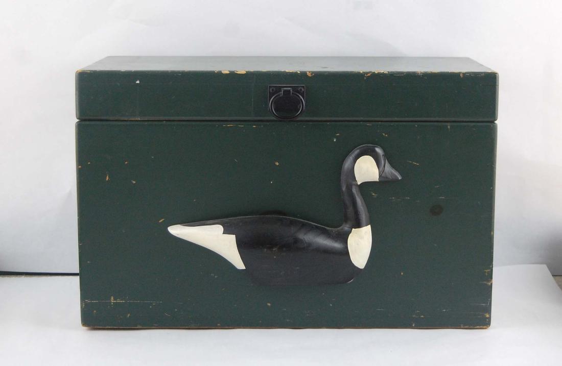 Solid Wooden Goose Storage Box Container