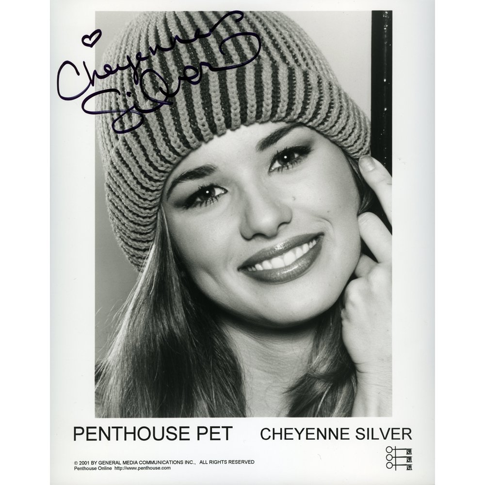 Cheyenne Silver Signed 8x10 Penthouse Headshot (Mint)