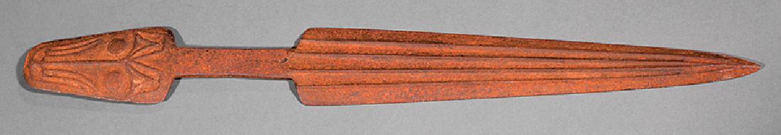 Tlingit Steel Figural Dagger