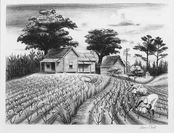James E. Routh, Lithograph, Pencil Signed