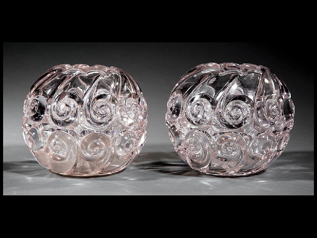 Pair of George Duncan & Sons Glass Rose Globes - Jan 27, 2018 | Neal ...