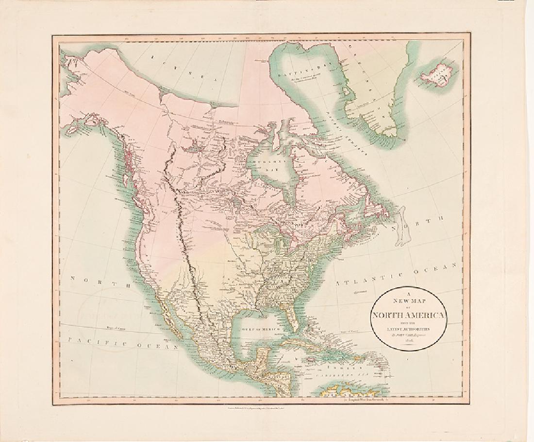 John Cary Map of North America 1806