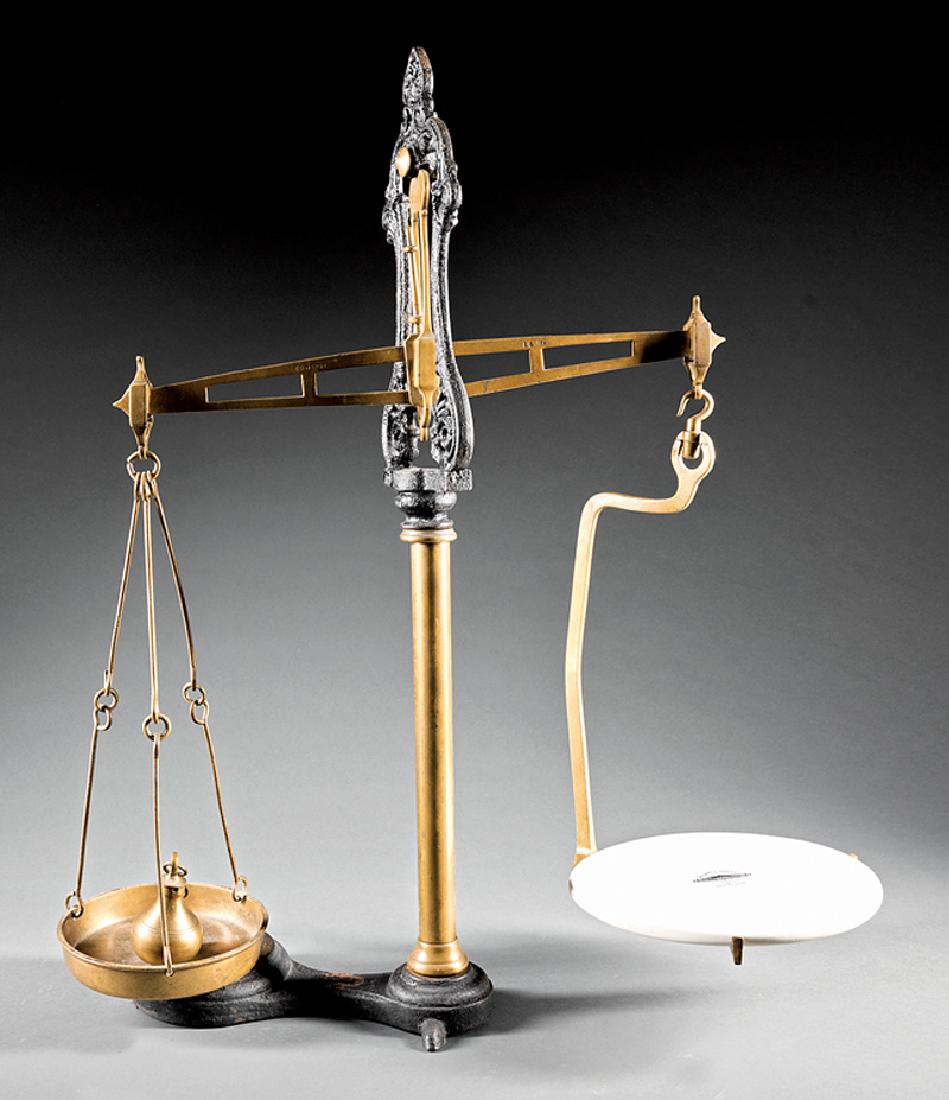 English Brass And Cast Iron Scale
