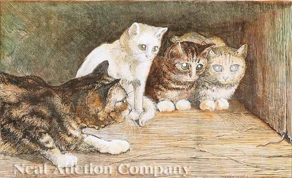 286: After Percy Marquard, hand-colored lithograph