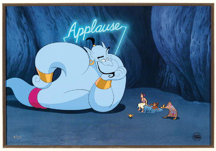Walt Disney Aladdin, Abu & Genie Applause Cel