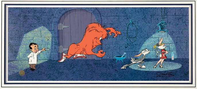 Mickey Mantle Signed Limited Edition 1992 Bugs Bunny Animation Serigraph